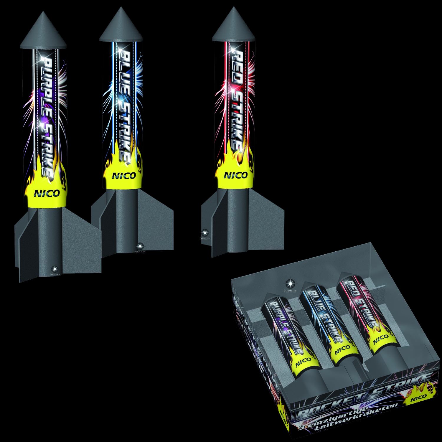 Rocket Strike - Raketenset Nico Feuerwerk